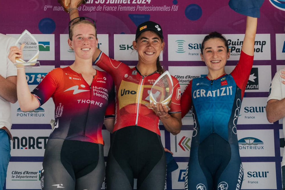 Alice Wood second in France – Human Powered Health Cycling